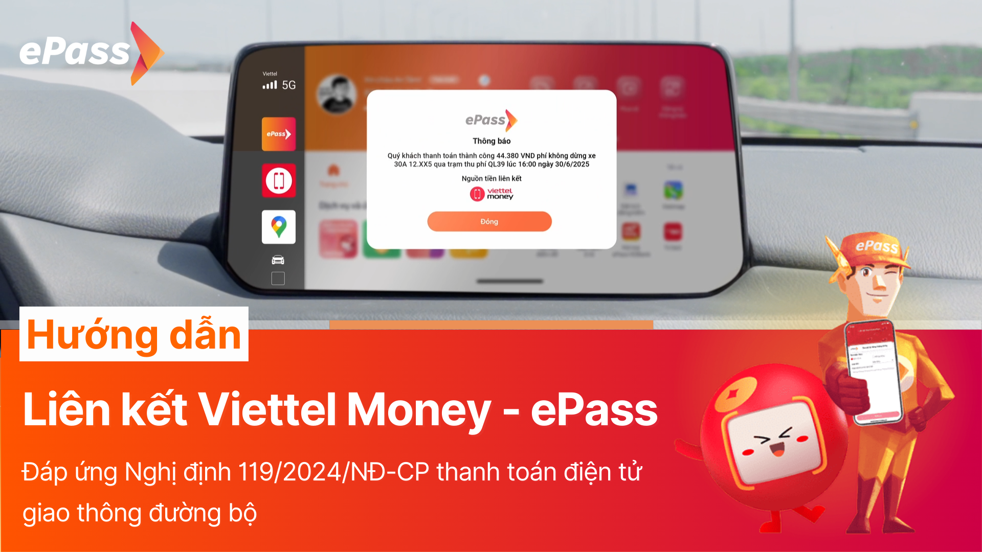 Hướng dẫn liên kết Viettel Money chuyển đổi tài khoản giao thông trên ứng dụng ePass - ePass ...